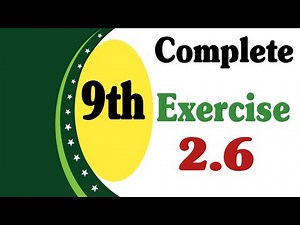 Math Class 9 Chapter 2 Exercise 2.6 | Exercise 2.6 Class 9 Maths | Fazal Academy