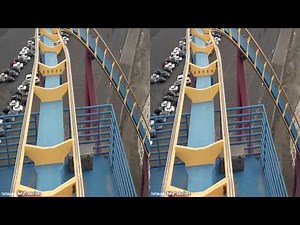 Scream (3D On-Ride) Six Flags Magic Mountain
