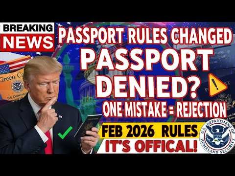 US Passport Rules 2026 | February Updates for Seniors | Avoid These Costly Mistakes