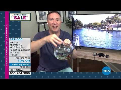 Minolta 4K Ultra HD WiFi Enabled Pocket Camcorder