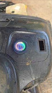 Race Mower Headlight Mockup. Volt gauge install.