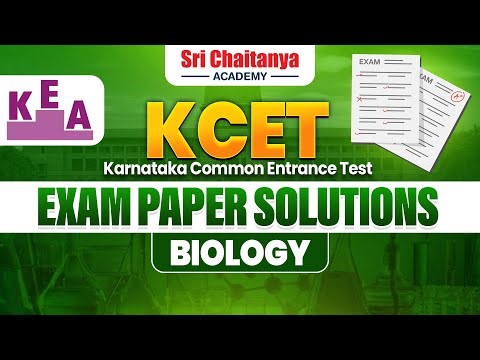 KCET 2025 LIVE Paper Solutions | Biology Paper Analysis | LIVE | ‪@SriChaitanya_Academy‬
