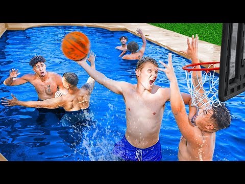EPIC 3V3 POOL Mini Basketball Game!