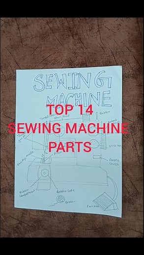 Top 14 Sewing Machine Parts || Free Online Cutting And Stitching Course