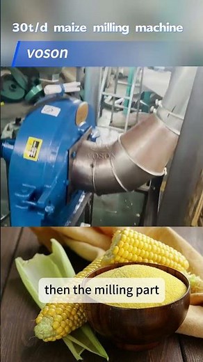 30 TPD Maize Milling Equipment | Compact Maize Flour Milling Plant by Voson