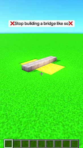 Automatic Hidden Bridge! #minecraft #redstone #buildhacks #fyp