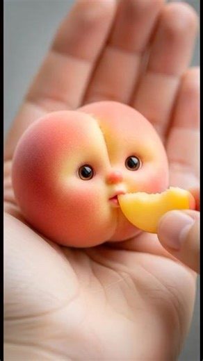 Tiny Peach, Big Cuteness 🍑✨ #rescuetoons #shorts #youtubeshorts