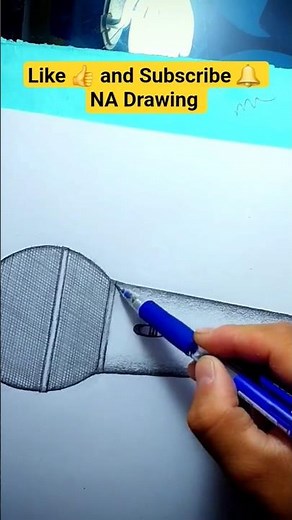 How to draw a Microphone with pencil ✏️ 🎤#آموزش_نقاشی مایک با مداد #نقاشی ساده
