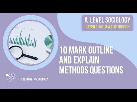 Research Methods Outline & Explain Question Walkthroughs | AQA A Level Sociology
