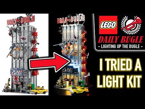 Trying Out My First Light Kit on the LEGO Daily Bugle
