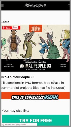 Starshine on Instagram: "In 2026, finding stock images for your project doesn’t have to be expensive! Heritage Library is a site that collects and catalogues vintage illustrations. Not only are all of these illustrations transparent and free-to-use (no fake PNGs here), but the site groups the images into themed packs, meaning it is super-easy to find what you need. Plus, the site has a massive variety of images. So you can find everything from packs of specific flowers or bugs, packs of people d