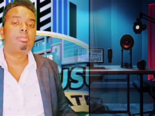 Professional Broadcast Setup in a Recording Studio