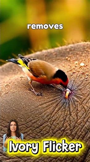 Ivory Flicker: Firefinch Heals Indian Elephant.😮 d #tinyhealer #facts #animalrescue