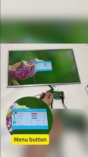 21.5" FHD Industrial Display, 10-Point Touch, HDMI + VGA #display #monitor #screen#displaycounter