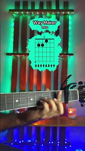 Learn this Way Maker intro #guitar #gospel #waymaker #bethelmusic #worship #tutoral #acoustic #chord