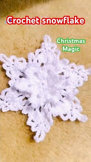 Crochet Snowflake ❄️ | Easy & Beautiful Christmas Crochet Decoration Idea