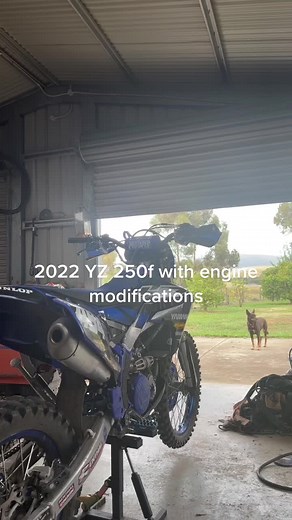 Customized 2022 Yamaha YZ 250f with Engine Mods