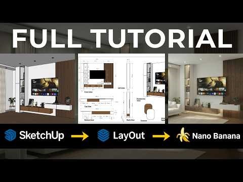 Ultimate TV Wall: Modeling | Detailing | Rendering (Nano Banana)