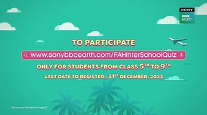 Are you the ultimate 'quiz wizard' with unbeatable knowledge as your superpower? Because Sony BBC Earth has the perfect challenge for you! Compete with fellow intellects, win exciting prizes, and get a chance to shine nationwide! Participate in the ‘Feel Alive Hours’ online quiz competition now - https://www.sonybbcearth.com/FAHInterSchoolQuiz/ #SonyBBCEarth #FeelAlive #FeelAliveHours #School #Activities #Competition #Quiz #InterSchoolCompetition | Sony YAY
