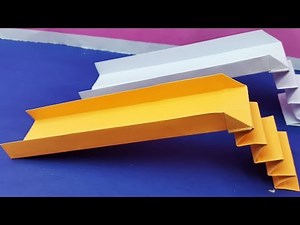 How to make a paper playground slide | Origami slide play for kids - Diy easy tutorial -paper crafts