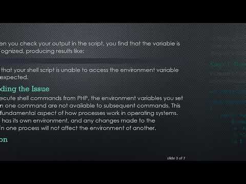 How to Create Environment Variables for your .sh Laravel PHP Scripts