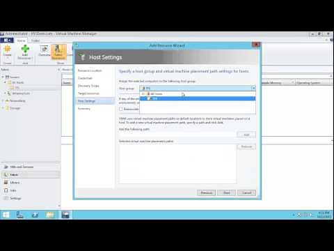 Add Hyper V Host to SCVMM 2012 R2