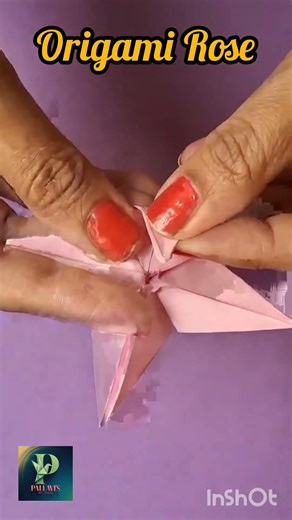 How to Make DIY Origami Paper Rose | Easy Step-by-Step Folding Tutorial | Pallavi's Art Space