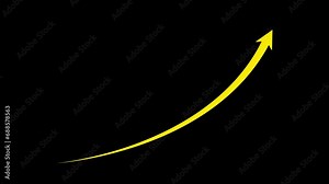 Business Growth And Success Arrow rising arrow. Exponential growth and Business profit increase. e_1583