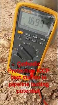 Cathodic Protection pipeline potential testing with Potable Reference Electrode and multimeter