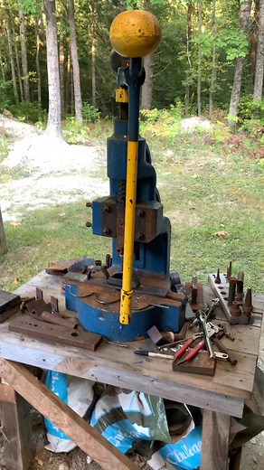 Showing my fly press and the testing for my latest commission. #blacksmith | Forged by Thor, LLC