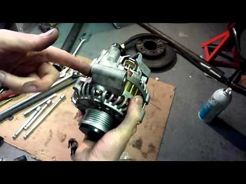 Mazda MPV Alternator replacement and drive axle removal