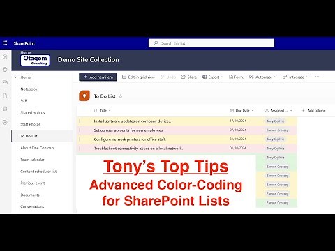 Advanced Color-Coding for SharePoint Lists