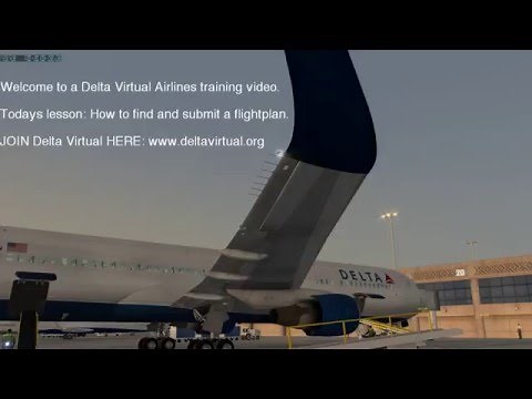 Delta Virtual Training: How to Book and File a flight plan