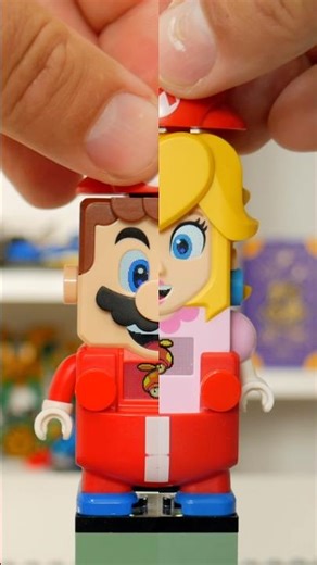 Propeller Mario & Propeller Peach #lego #shorts #mario #supermario #peach