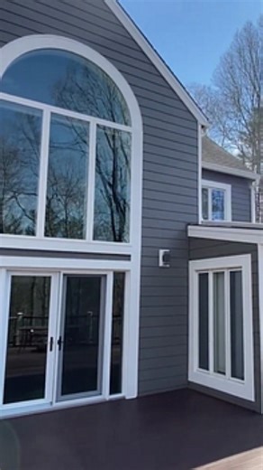 Alside on Instagram: "Alside® Transformation Spotlight! 📍Martinsville, VA 🔨 @SkywalkerWindowsandSiding Luke Wilson of Skywalker Windows & Siding highlights this project replacing all of the old siding with our ASCEND® Composite Cladding using the Ageless Slate color. With the look of real-wood without the real-wood high maintenance, more cost effective, moisture resistant, and backed by a lifetime warranty, it was a no brainer and resulted in a very happy client! We're so happy to spotlight th