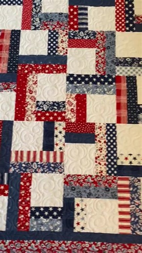 Patriotic Quilt Red, White, and Blue - Etsy
