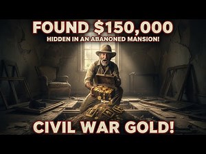 Found $150,000 of Civil War GOLD Hidden in an Abandoned Mansion! | Treasure Hunting