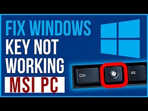 Windows key not working in Msi laptop or pc,Windows button Reactive in Msi laptop, Activation tricks