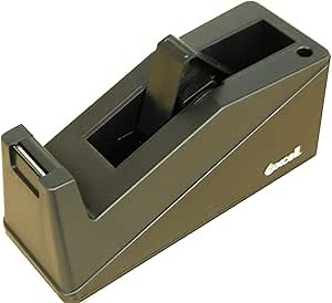 WOD ET-191BK Dual-Core Desktop Tape Dispenser Adhesive Roll Holder (Holds Sparco & Staples Invisible Tape): for Tape Up to 1" in. Wide & Max Roll Diameter of 5" in. Fits 1" or 3" in. Core (Pack of 1)