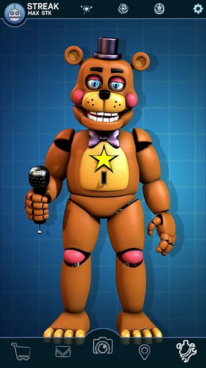 FNAF AR - Rockstar Freddy Workshop & Voice Line Animations