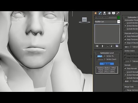 3ds max 2012: Reduce the model (high poly to low poly)
