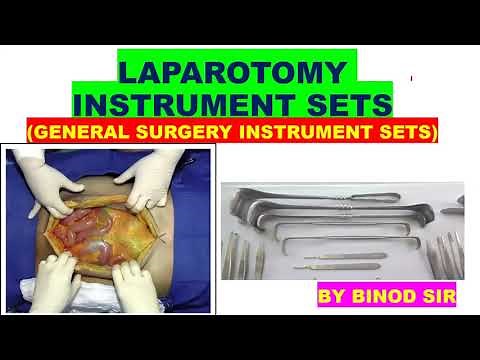 Laparotomy Surgical Instrument Sets(Images with Description)//Medical Surgical Nursing//By Binod Sir