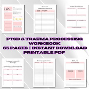 PTSD & Trauma Processing Workbook, Printable PTSD Worksheets, Digital Trauma Processing Journal Prompts, Post Trauma Therapy Tools PDF - Etsy Australia