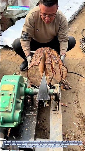 Efficient Firewood Splitting: The Use of a Manual Log Splitter