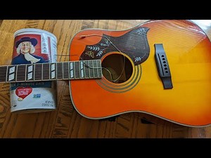 Epiphone Hummingbird Pro Repair with Sound Demo / Shadow Pickup