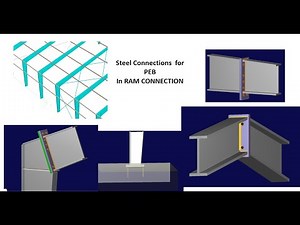 PEB Steel Connection Design in RAM connection