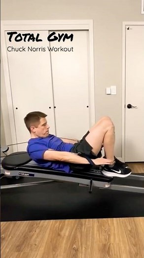 Total Gym CHUCK NORRIS Full Body Workout - Ab Crunches #shorts #totalgym