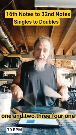 🔥 Singles to Doubles Challenge at 70 BPM | Drumming Speed Unlock, #drums, #fyp