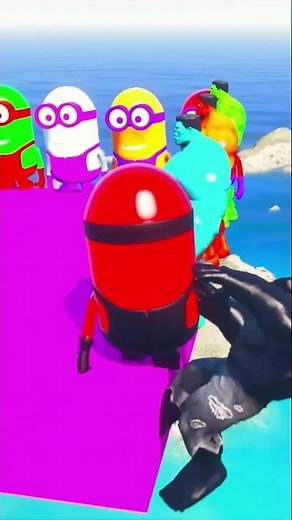 🚀 High-Flying Chaos! Superheroes & Minions Explode in GTA 5 | #ragdolls