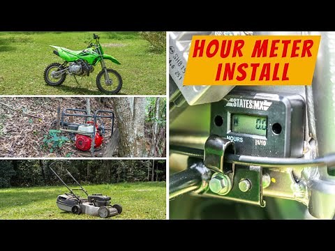 How to Install an Hour Meter on a Dirt Bike (or Generator / Pump / Mower)